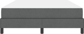 Postel s boxspringem Tmavě šedá 140 x 200 cm textil 3398494