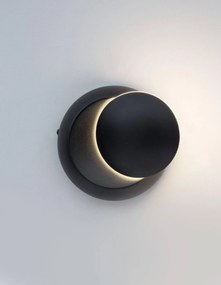 Kovové nástěnné LED svítidlo Odin s možností vyklopení - černá