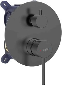 kielle Oudee I - Baterie pod omítku pro 2 spotřebiče, s tělesem, gun grey 10333207