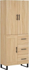 Skříň highboard dub sonoma 69,5 x 34 x 180 cm kompozitní dřevo 3196038