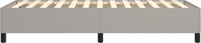 Rám postele s boxspringem světle šedá 80 x 200 cm textil 3120814