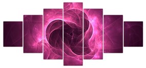 Obraz moderní růžové abstrakce (210x100 cm)