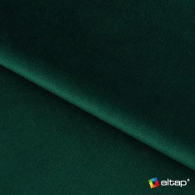 Zelená sametová rozkládací/s úložným prostorem rohová pohovka (levý roh/do L) Barea – ELTAP