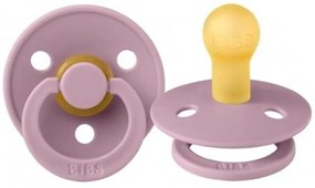 Kaučukový dudlík BIBS, 0-6 m, pudrová/fialová