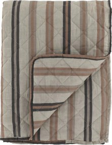 Latté přehoz s pruhy Aix Vintage Quilt - 130*180 cm