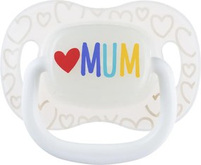 Canpol babies Dudlík svítící silikonový symetrický LOVE MUM&DAD 0-6m 2ks
