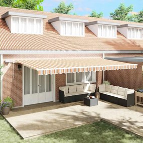 Stahovací markýza Vícebarevný 600 × 300 cm Látka a hliník 3331614
