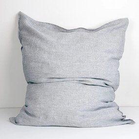 TULULUM Lněný povlak na polštář COMFORT MELANGE GREY Rozměr polštáře: 40 x 40 cm
