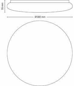 Philips 8720169196070 stropní LED svítidlo Izso 1x 24 W 2500lm 2700-6500K, pr. 38 cm + ovladač