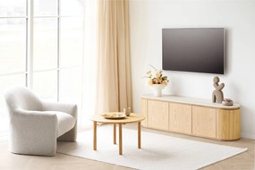 House Nordic TV stolek LARVIK světlý 160×40 cm 3201030