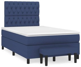 Box spring postel s matrací černá 120x190 cm textil 3270382