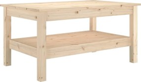 vidaXL Konferenční stolek 80 x 50 x 40 cm masivní borové dřevo [814284] Barva: Bílá
