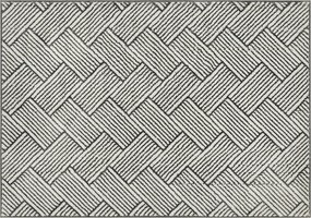 HOMCOM Koberec do obývacího pokoje 200 x 140 cm s krátkým vlasem, praní v pračce, hypoalergenní, do obývacího pokoje, ložnice, kanceláře, světle šedý