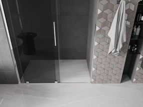 Mexen Velar, posuvné sprchové dveře do otvoru 160 cm, 8mm šedé sklo, chromová, 871-160-000-41-01