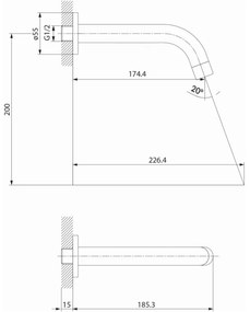 Cersanit Zen, podomítková vanová souprava s ruční sprchovou hlavicí, chromová, S952-034