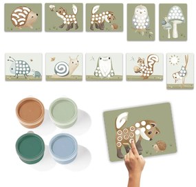 Little Dutch Kreativní sada malování prsty Forest Friends