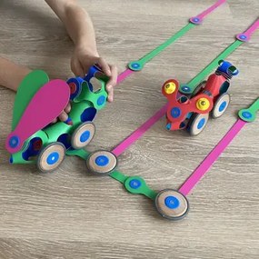 Clixo Wheel Creator Magnetická stavebnice / 72ks / od 6 let