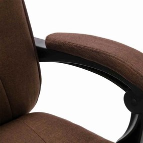 Kancelářská židle hnědá textil 20368