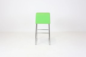 Barová židle, Materia, zelená/chrom