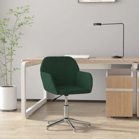 Petromila Otočná kancelářská židle tmavě zelená textil