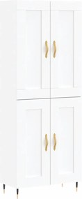 Skříň highboard bílá 69,5 x 34 x 180 cm kompozitní dřevo 3199665