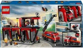 LEGO® City 60414 Hasičská stanice s hasičským vozem / Počet dílků: 843