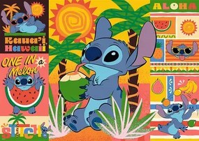 Trefl - Puzzle - LiloStitch: Dovolená se Stitchem / 500 dílků / 48 x 3