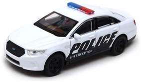 008768 Kovový model auta - Nex 1:34 - Ford Police Interceptor (USA) Bílá