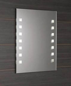 Aqualine Zrcadlo s LED osvětlením 60x80cm, kolíbkový vypínač