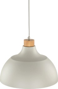 TK Lighting Béžový závěsný lustr Cap pro žárovku E27 TK5664