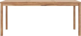 Zahradní jídelní stůl 180 x 90 x 77 cm masivní teakové dřevo 315621