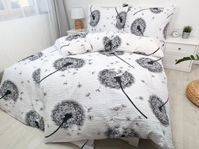 Písecké lůžkoviny Krepové povlečení Pampelišky bílé 200x200 Zapínání: knoflík, Velikost polštáře: 50x70