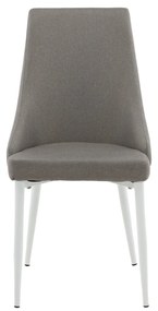 Jídelní židle Leone, 2ks, šedá, S46,5xD63xV91