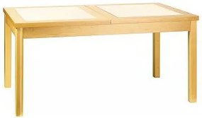 Moderní rozkládací jídelní stůl TOM se sklem Varianta: Rozkládací, 90 x 140 -> 200 cm,  (na výběr více variant)