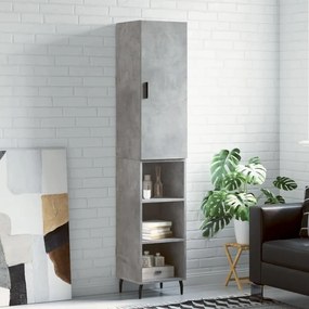 vidaXL Skříň highboard 34,5 x 34 x 180 cm kompozitní dřevo [3198802] Barva: Betonová šedá