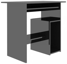 Počítačový stůl 80x45 cm Dekorhome Černá lesk