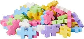 PLUS-PLUS Stavebnice BIG Kufřík Pastel / 70 dílků / kovový kufřík / od