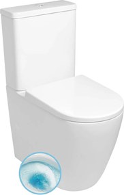 Sapho - WC kombi Turku, Vortex Rimless, vario odpad, bílá PC104V