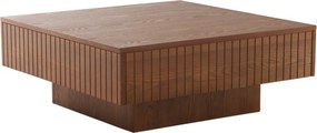 Tmavě hnědý konferenční stolek z MDF 90x90 cm Furuvik – Jotex