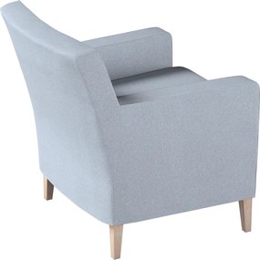 Potah na křeslo IKEA Karlstad barva modrá látka pletený vzor