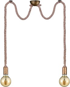 Závěsné svítidlo v mosazné barvě ø 12 cm Rope – Trio