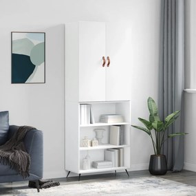 Skříň highboard lesklá bílá 69,5 x 34 x 180 cm kompozitní dřevo - Default Title