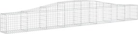 Klenutý gabionový koš 400 x 30 x 40/60 cm pozinkované železo 153402