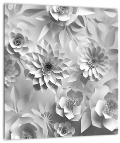 Obraz - Bílé květiny (30x30 cm)