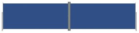 Zatahovací boční markýza modrá 220 x 1 000 cm,  318052