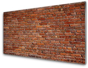 Skleněné obklady do kuchyně Cihlová Zeď Cihly