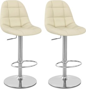 Barová židle 2x Hawaj CL-8023 krémová