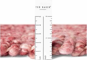 Tmavě růžový ručně tkaný běhoun z materiálu bouclé 80x200 cm Notting Hill Portobello – Ted Baker