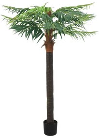 Umělý datlovník kanárský s květináčem 215 cm zelený 336310