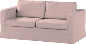 Potah na pohovku IKEA  Karlstad 2-místná , nerozkládací, dlouhý barva růžová látka pletený vzor